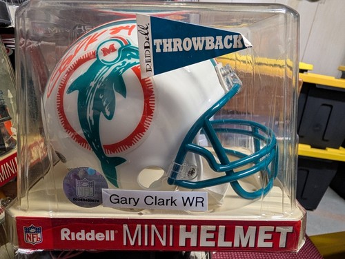 Miami Dolphins autographed signed mini helmet Coa Gary Clark | eBay