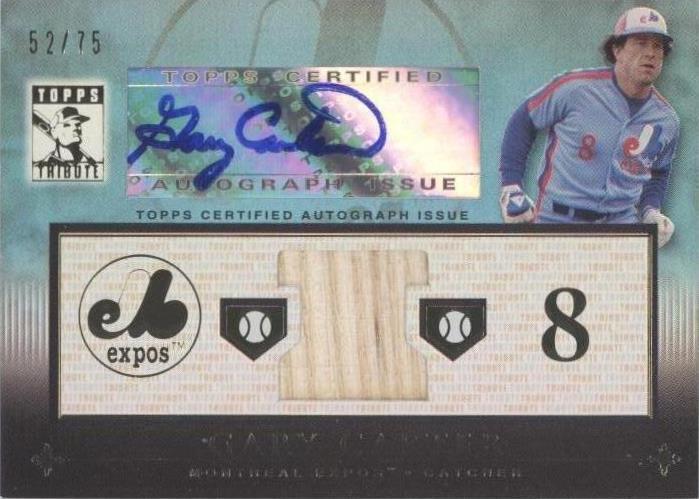 2010 Topps Tribute - Relic Autographs Gary Carter #TAR-GC Blue /75 (AU ...