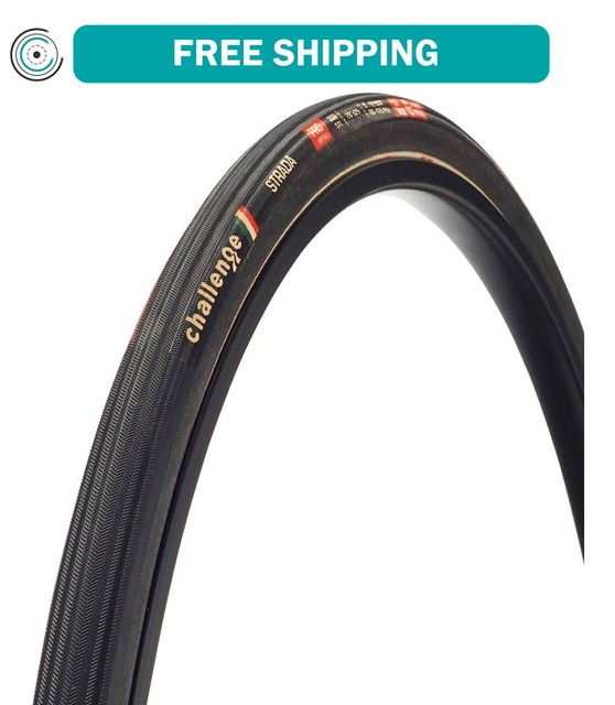 Challenge Strada Pro Tire - 700 X 27 Clincher Folding Black Handmade ...