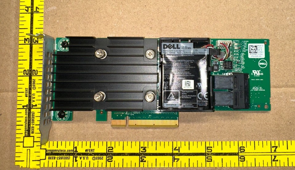 DELL PERC H740P 8-PORT 12GBs 8GB PCIe SAS RAID CONTROLLER 01m71j 1m71j ...