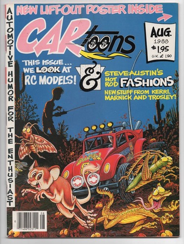 PETERSEN CARTOONS AUGUST 1988 POSTER INTACT CAR TOONS | eBay