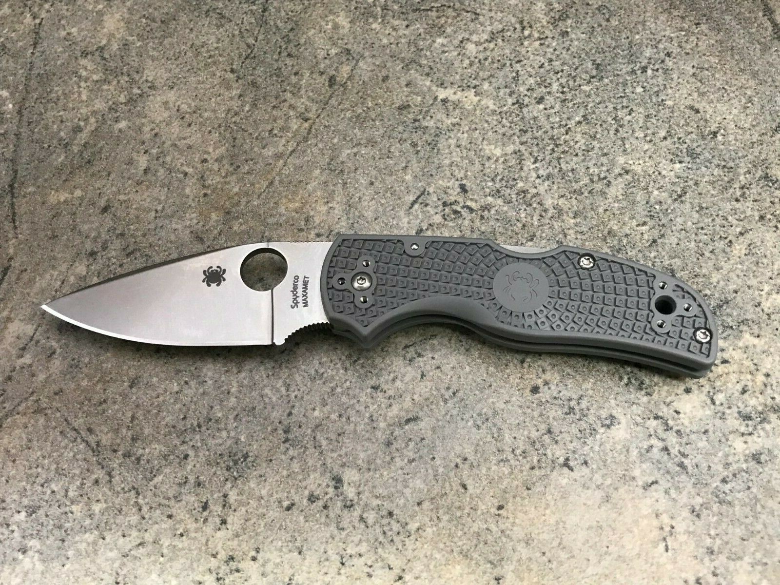 Spyderco Native 5 Maxamet Knife Lightweight Black Handle C41PGY5 Plain ...