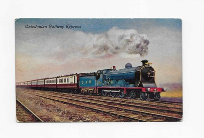 Vintage Postcard** CALEDONIAN RAILWAY EXPRESS * TRAIN * LOCOMOTIVE *UK ...