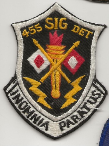 Vietnamese Made Hand Embroidered 455th Signal Detachment Pocket Patch ...