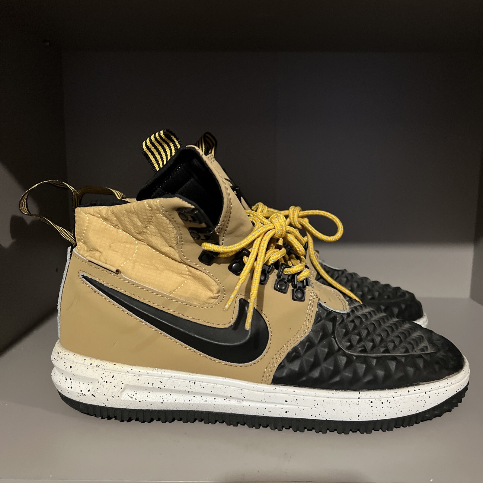 Size 10 -Nike Lunar Force 1 Watershield Duckboot Metallic Gold Men's ...