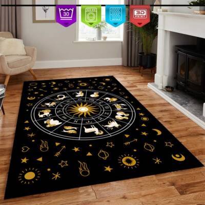 Zodiac, Tarot, Horoscope Amazing Rug, Living Room Rug, Home Decore ...