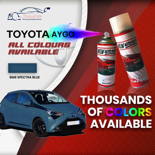 Toyota Aygo 2014-Present, 8M6 SPECTRA BLUE MICA, Premium AEROSOL ...