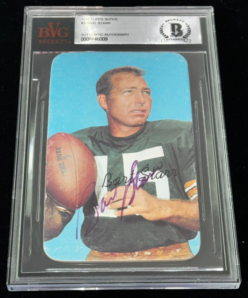 Bart Starr | Autographed Football Memorabilia & NFL Merchandise