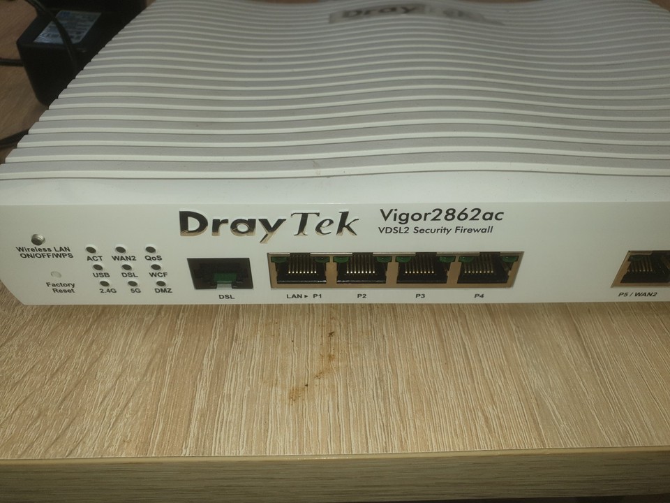DrayTek Vigor 2862ac Dual-WAN VDSL2+ ADSL2+ AC WiFi VPN Business Router ...