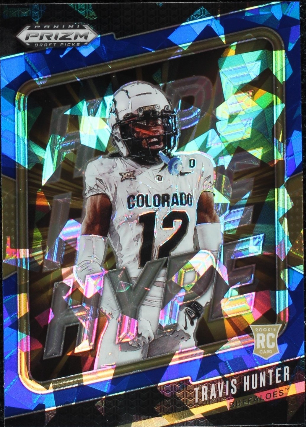 2025 Panini Prizm Draft Picks - Hype Travis Hunter #2 Blue Ice Prizm ...