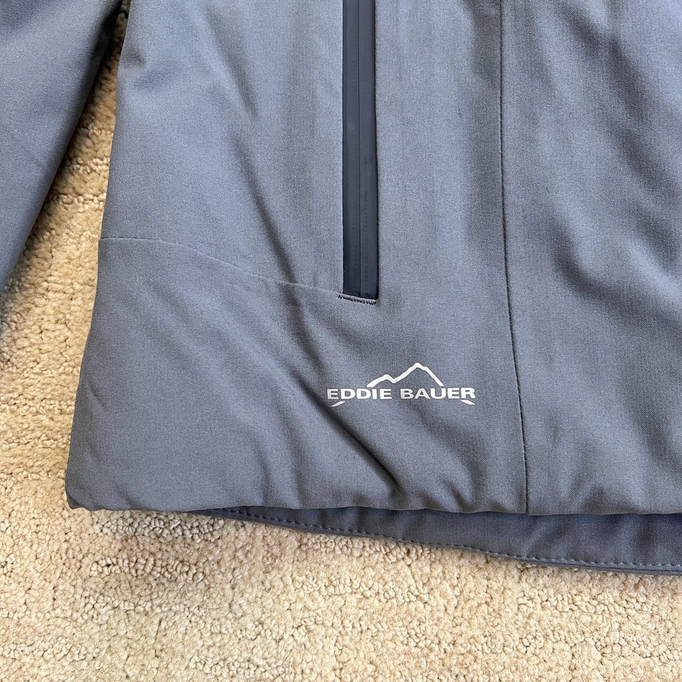 Eddie Bauer Women's Gray WeatherEdge Plus Hooded Coat Winter Rain Size ...
