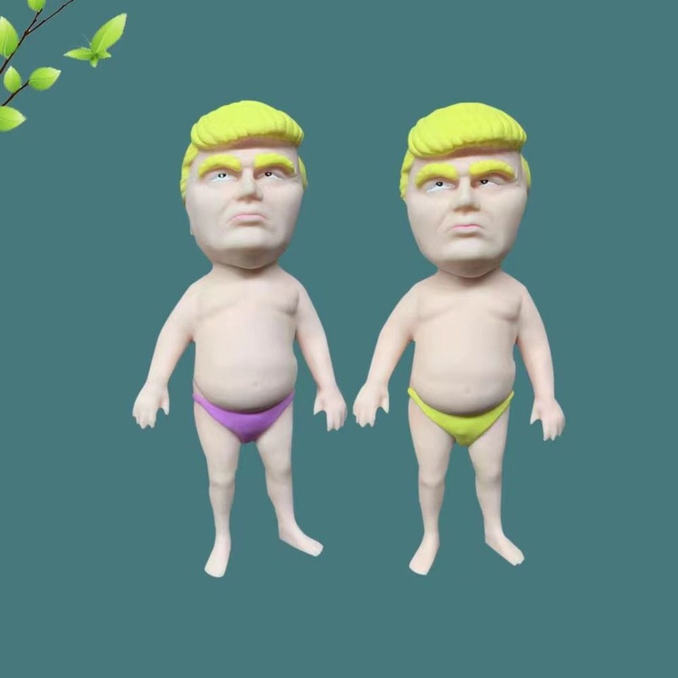 Cartoon Figure Trump Squeeze Toys Decompression Sand Filled Stress Toy ...