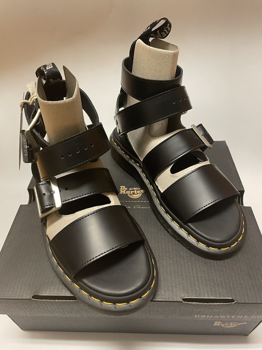 Rick Owens x Dr. Martens Gryphon Black Leather Gladiator Rick Owens x Dr. Martens Gryphon Black Leather Gladiator