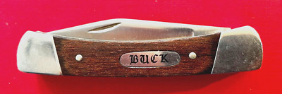 Buck 703 Three Blade Pocket Knife Wood Handles No Reserve | eBay