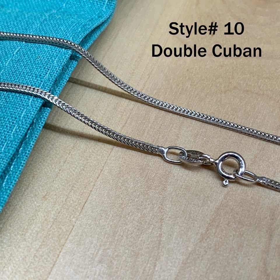 Real SILVER Unique Jewelry SOLID 925 Sterling Silver Chain Necklace ...