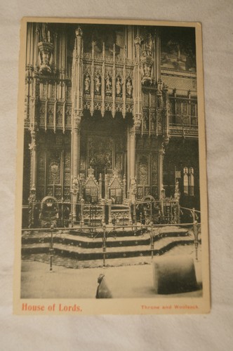 House of Lords - Throne and Woolsack - London - England - Vintage ...