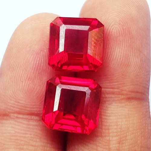 Loose Gemstone Natural Red Ruby 7 to 9 Ct Certified Pair With Free Gift ...