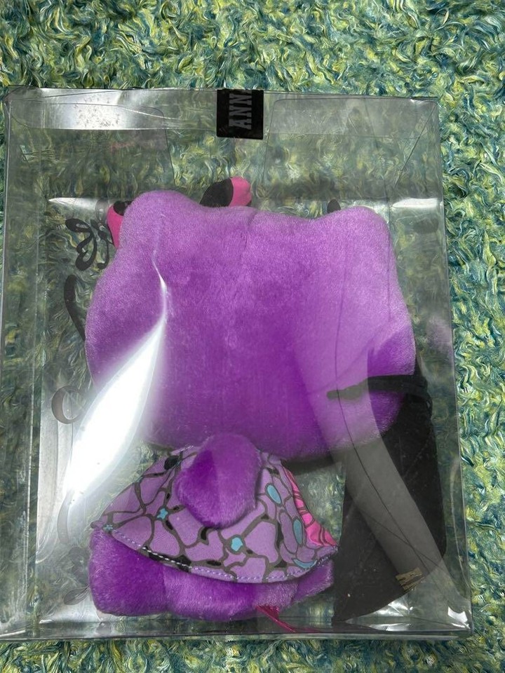 Hello Kitty × ANNA SUI Plush Toy Doll Sanrio Purple 30th anniversary w ...