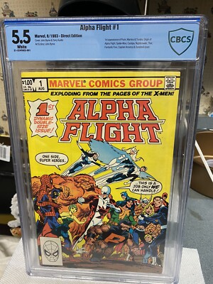 ALPHA FLIGHT 1 CBCS 5.5 1ST APP PUCK & MARRINA..Tundra! RARE WP | eBay