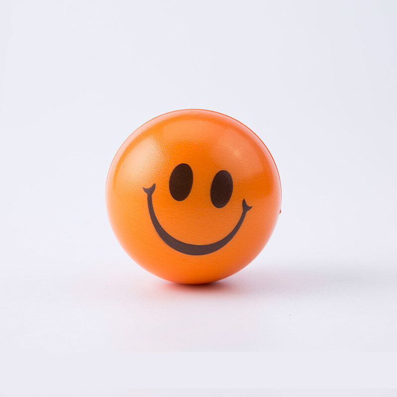 4pcs 6.3cm Stress Balls Grimace Smiley Face Soft Foam Squeeze Squishy ...
