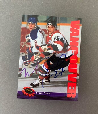 1994-95 Classic #116 Mike Peca Vancouver Canucks Michael Peca ...