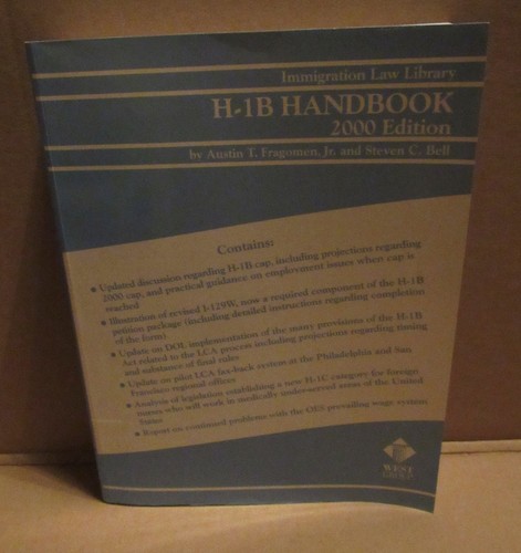 H-1B Handbook 2000 Edition, Immigration Law Library | eBay