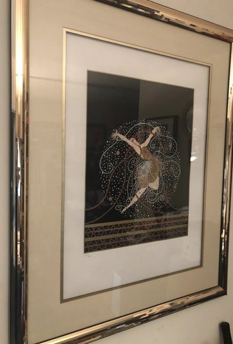 Erte Signed 1987 ONDEE RAIN SHOWER BALLET DANCER BALLERINA Art Deco | eBay