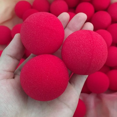 10pcs Red Finger Sponge Ball 4.5cm Magic Accessories Magic Tricks ...