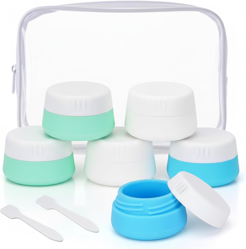 Small Travel Containers for Toiletries 20Ml 6Pack TSA Approved Silicone ...