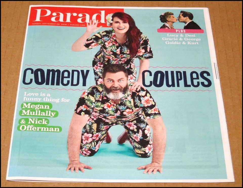 9/30/2018 Parade Newspaper Magazine Comedy Couples Megan Mullally Nick ...