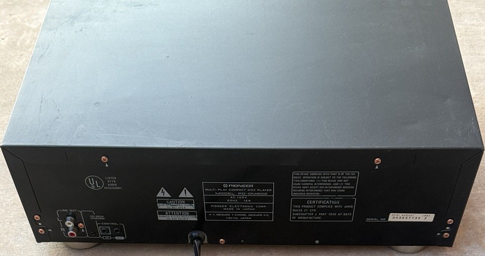 Pioneer PD-DM802 12 Disc CD Changer With 2 Cartridges Works - Read ...
