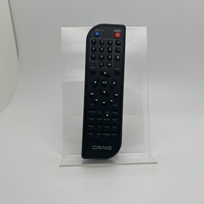 Craig Black Wireless Handheld Remote Control For Craig CVD401A DVD ...
