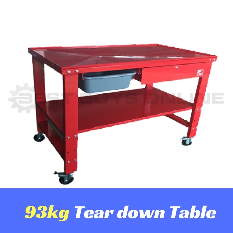 Work Bench Heavy Duty Tear Down Table with Tools Storage Drawer, Oil ...