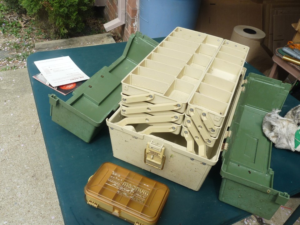 PLANO 8606 Tackle Box Two Sided Locking Tackle System Vintage | eBay