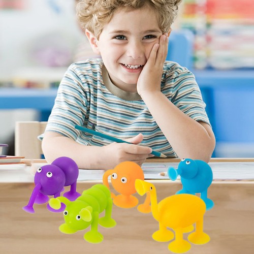 2pcs Suction Cup Puppets Cartoon Decoration Children Animal Sucker Play ...