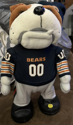 Rare - Gemmy Animated Dancing Chicago Bears BULLDOG -Sing & Dance*Read ...