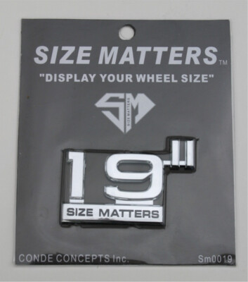 19" inch chrome wheel emblems rim badge Size Matters | eBay