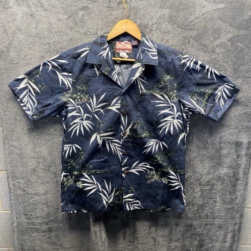 Vintage RJC Hawaiian Shirt Men L Floral Tropical Aloha Camp Made In USA ...