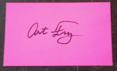 Art Fry Autographed Index Card Invented the Post-It Note | eBay
