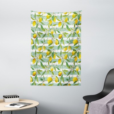 Art Tapestry Blooming Lemon Tree Print Wall Hanging Decor | eBay