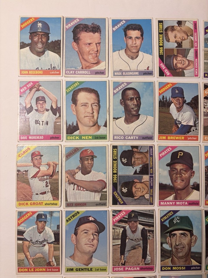 1966 Topps Vintage Baseball Card Lot (33) Boyer Javier Alston Richie ...