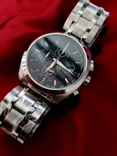 Pre Owned Tissot 1853 Men Quartz Working Chronograph Date Black Dial ...