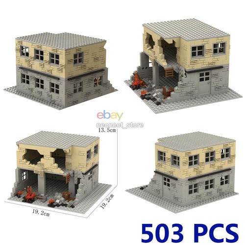 MOC Military WWII Army Fortress Baseplate Building Blocks Bricks ...