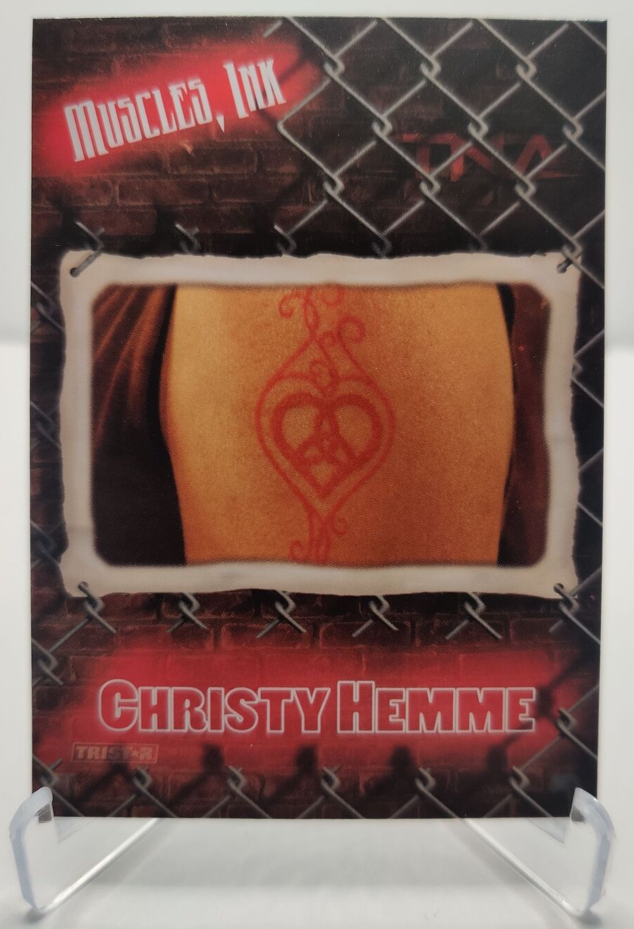 2008 TriStar TNA Impact Muscles Ink #MI7 Christy Hemme wrestling card ...