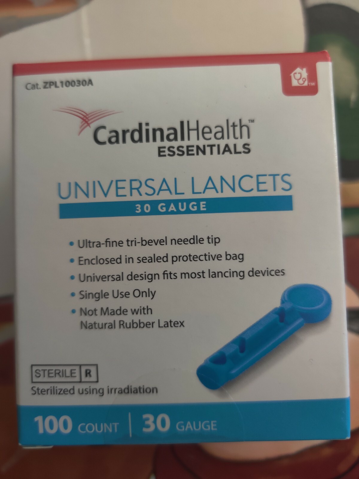 Cardinal Health Essentials 30 Gauge Universal Lancets 100 Count EXP ...