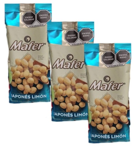 3X MAFER CACAHUATE JAPONES CON LIMON / JAPANESE PEANUTS WITH LIME -3 DE ...