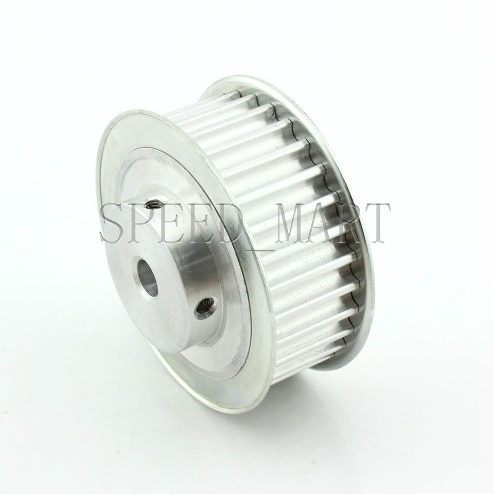 HTD8M 30 Teeth Timing Pulley 27mm width Aluminum 12.7mm Bore Stepper ...