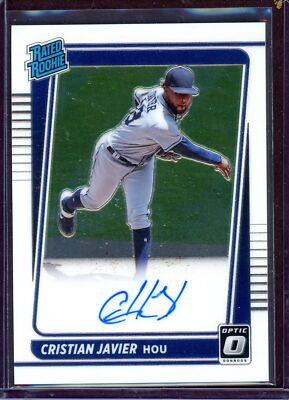 CRISTIAN JAVIER ~ 2021 Donruss Optic Rated Rookies Autograph #RRS-CJ ...