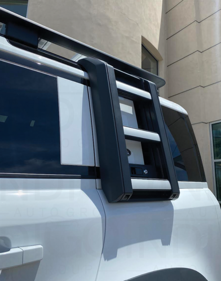 Side Roof Rack Side Access Ladder For Land Rover Defender 90 & 110 2020 ...