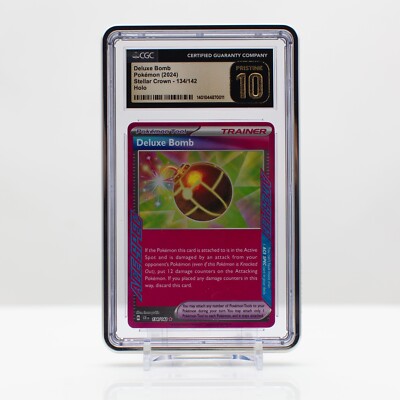 Pokemon 2024 Deluxe Bomb #134 A-Spec Holo Stellar Crown CGC 10 PRISTINE ...
